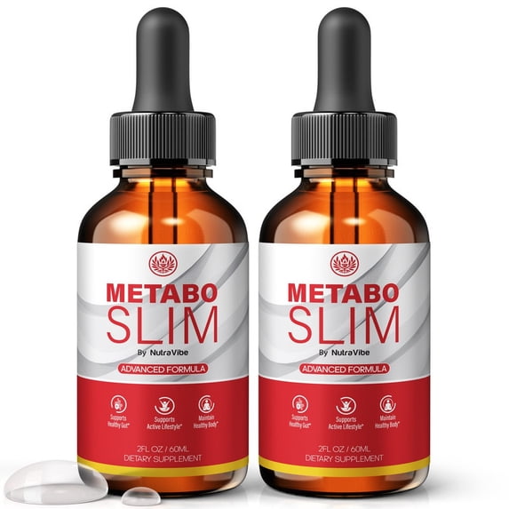 (2 Pack) Metabo Slim – Natural Daily Liquid Formula Designed to Align ...