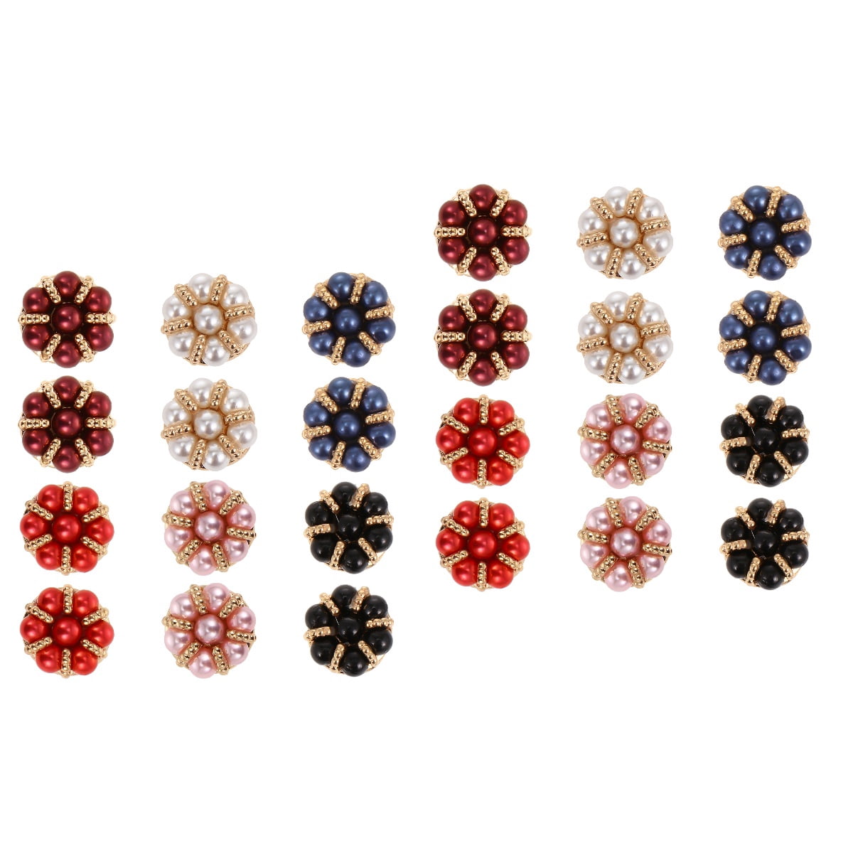 2 Pack Metal Buttons Shirt Decoration Break-resistant Miss Man ...