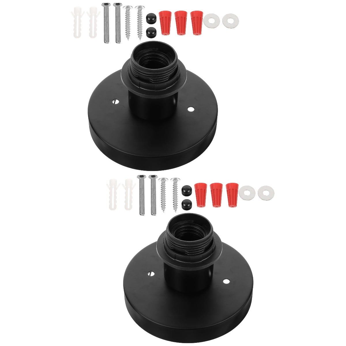 2 Pack Metal Chandelier Lamp US Standard E26 Ceiling Holder Accessories ...