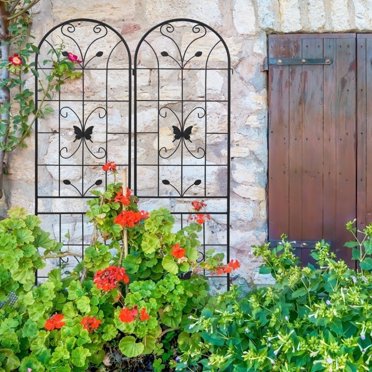 "Giant Garden Climber Large Metal Trellis for Wall Climbing Plants ...