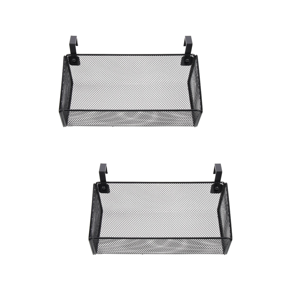 2 Pack Metal Mesh Basket Storage Shelves Home Decor HANGING WALL ...