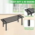 2 Pack Metal Plant Stand Outdoor Plant Shelf Indoor,1 Tier Heavy Duty ...