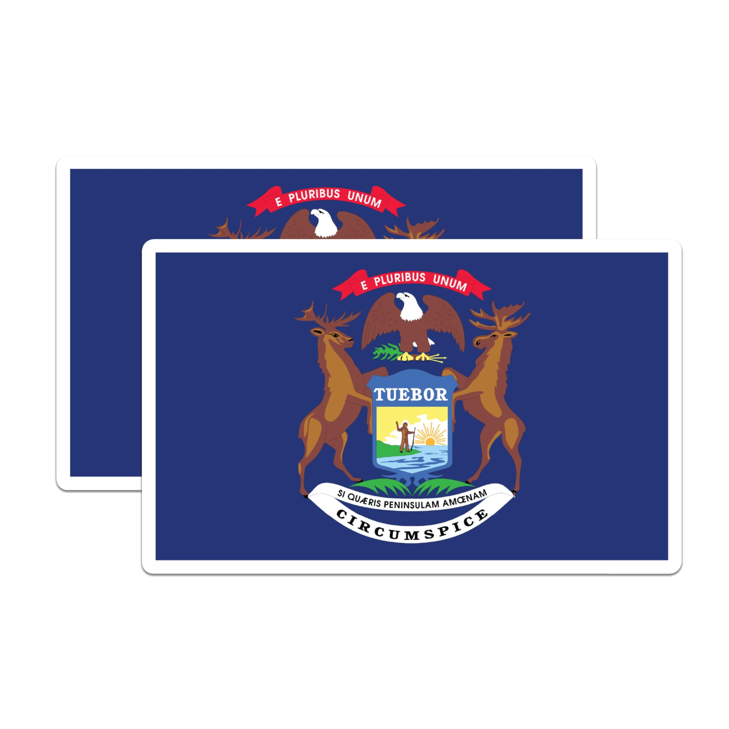(2 Pack) Michigan State Flag Magnets - MI State Flag Magnet - Choose ...