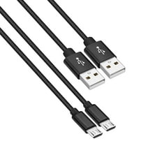4 ft. Metallic Micro-USB to USB Cable - Black - Walmart.com