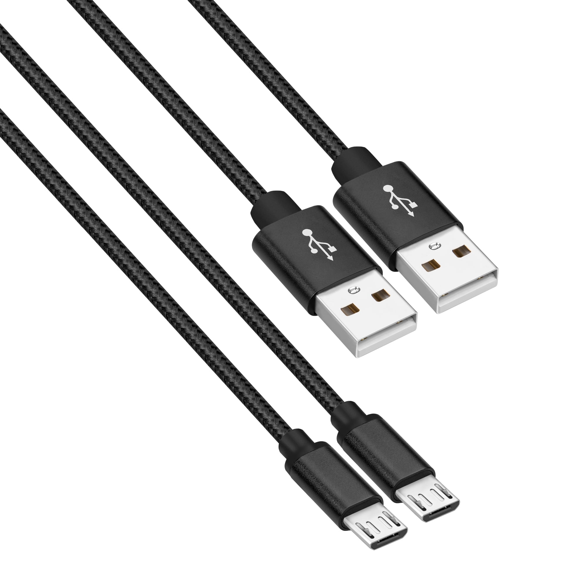 ROFAY Micro USB Cable 6FT, 2 Pack, Nylon Braided, Durable, Fast ...