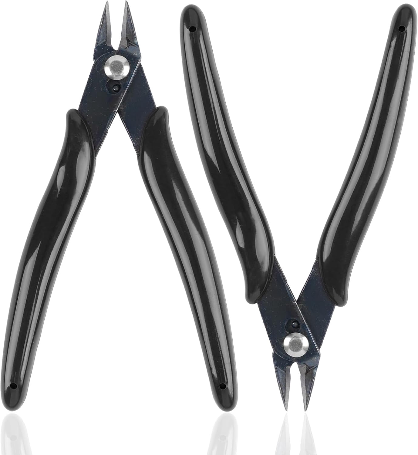 2 Pack Micro Wire Cutters, 5 Inches Flush Cutters Pliers, Diagonal Side ...
