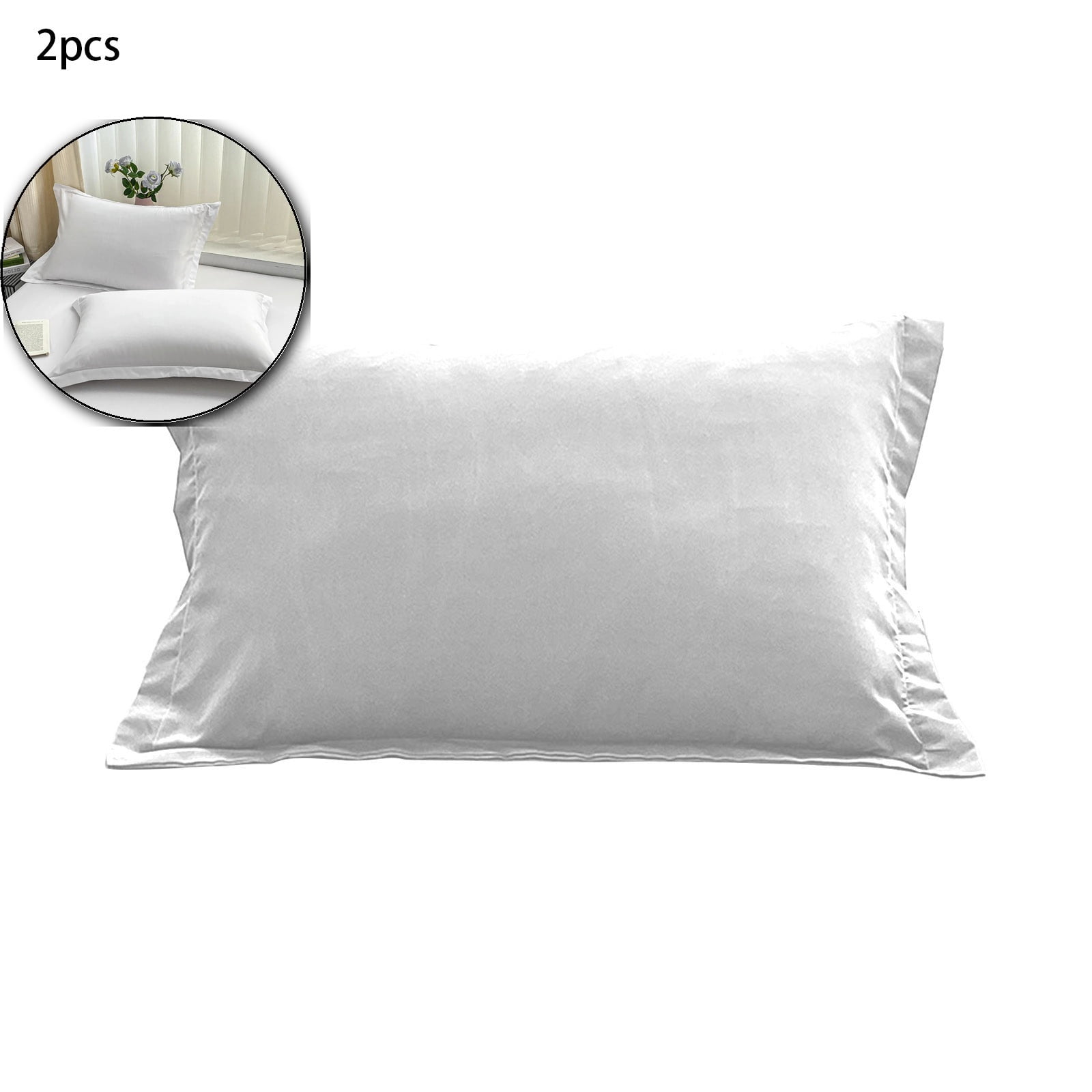 2-Pack Microfiber Pillowcases – 29x19in, Wrinkle-Resistant Standard ...
