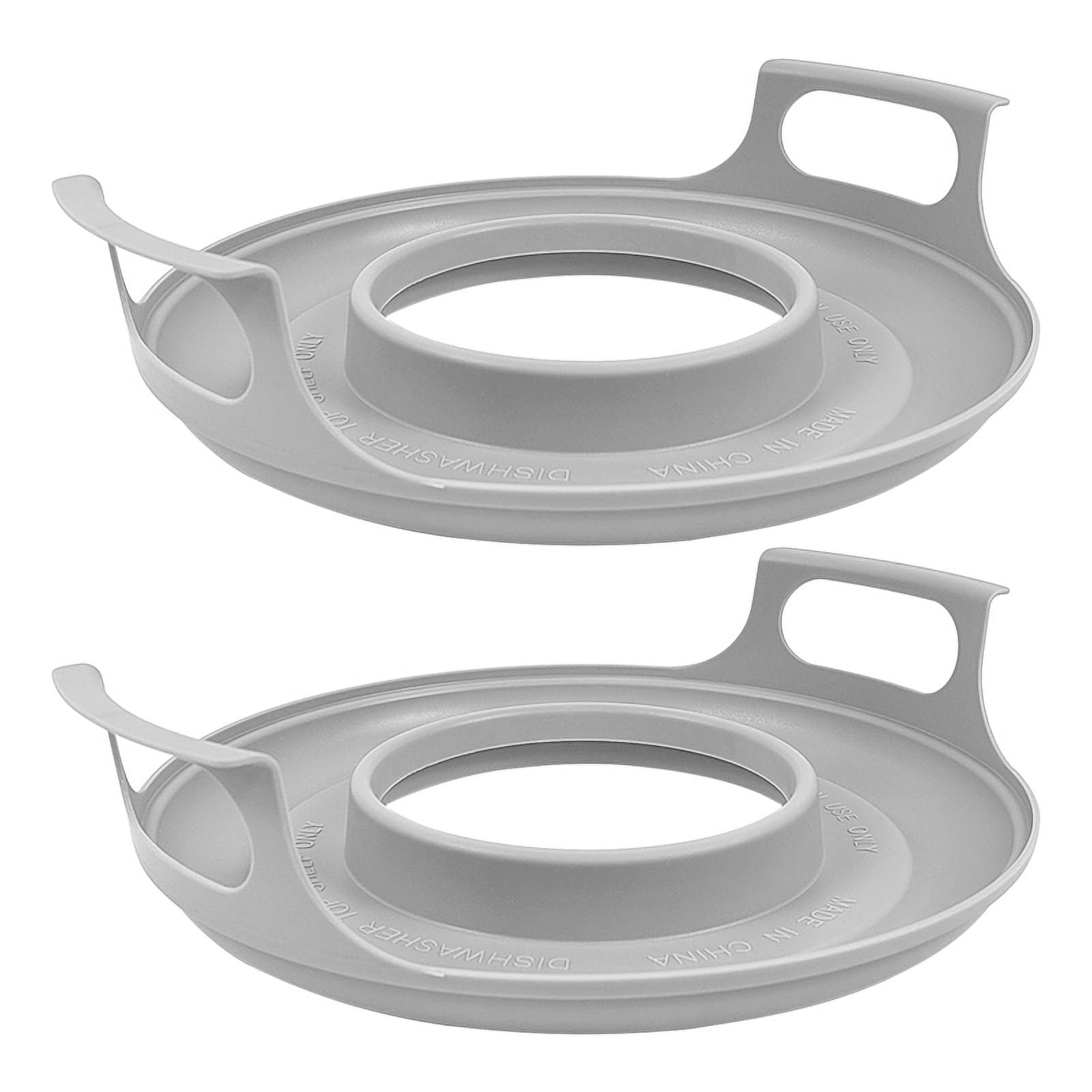 2 Pack Microwave Bowl Holder with Handles - Cool Plate,Microwave Tray ...