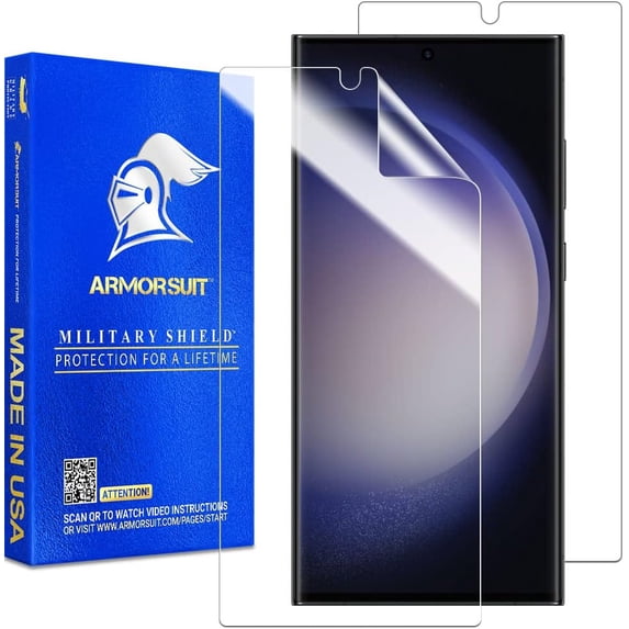 2 Pack MilitaryShield Screen Protector Designed for Samsung Galaxy S23 ...