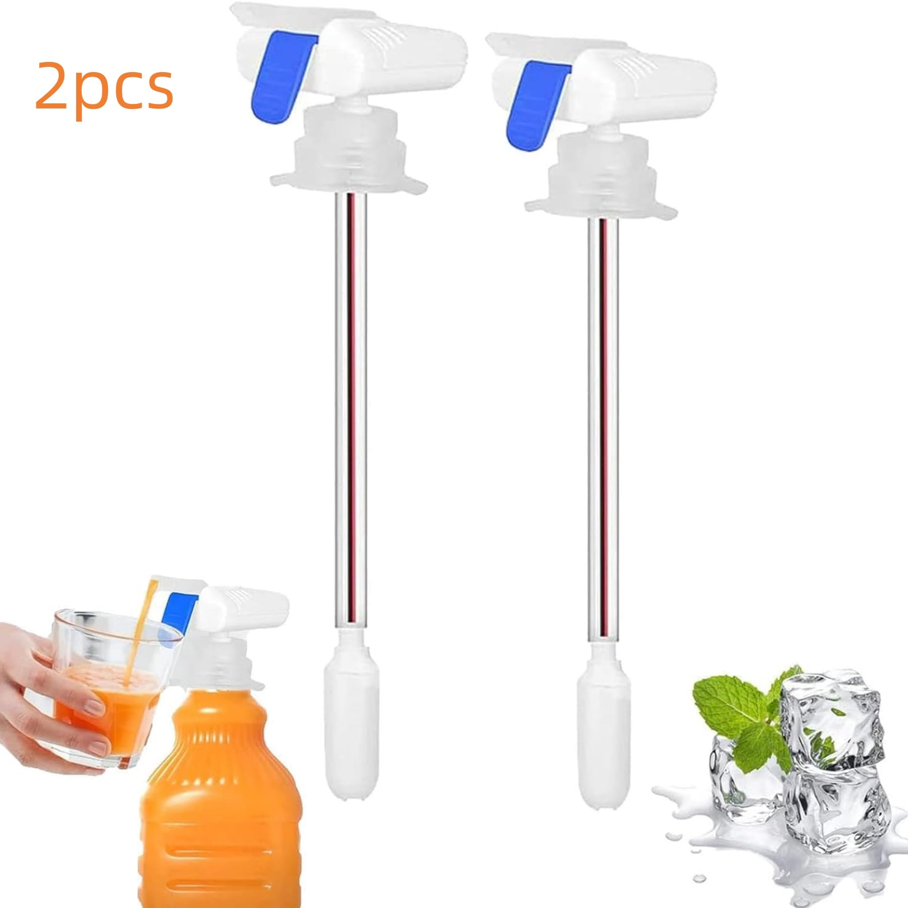 2 Pack Milk Dispenser for Fridge Gallon, Automatic Drink Dispenser ...