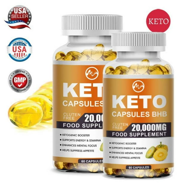 2 Pack Minch Keto Bhb 20000mg Keto Capsule Fat Burner Weight Loss