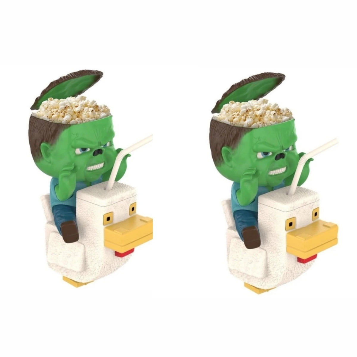 2 Pack,Minecraft Movie Chicken Jockey Figures Resin Reusable Popcorn ...