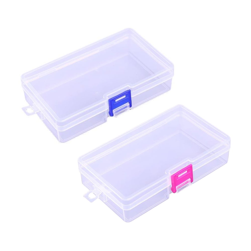 2 Pack Mini Clear Storage Containers for Beads, Buttons, DIY Jewelry (5 ...