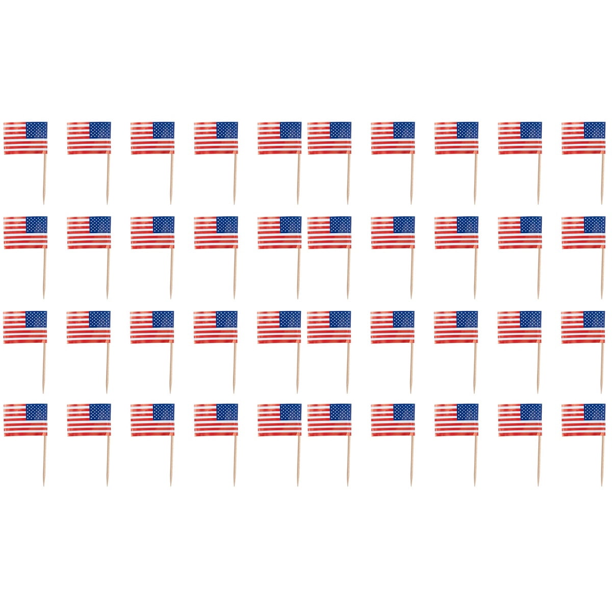 KALLORY Toothpick Flags Multi Color for Dessert and Appetizers 400Pcs 1 ...