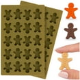 Mini Gingerbread Man Silicone Mold for Baking Chocolates, Candies ...