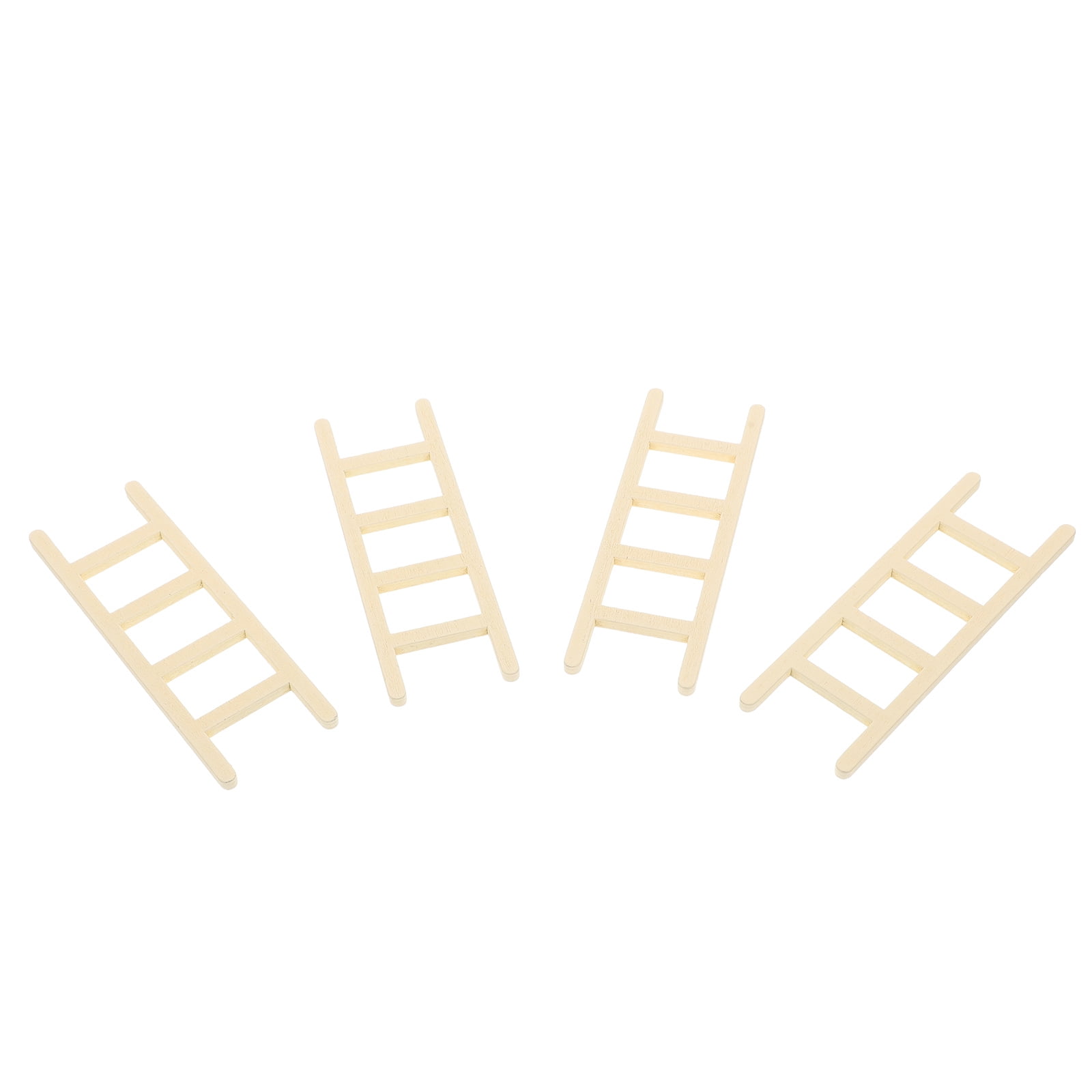 2 Pack Mini Ladder Toy Dollhouse Miniature for Ornaments Crafts Outdoor ...