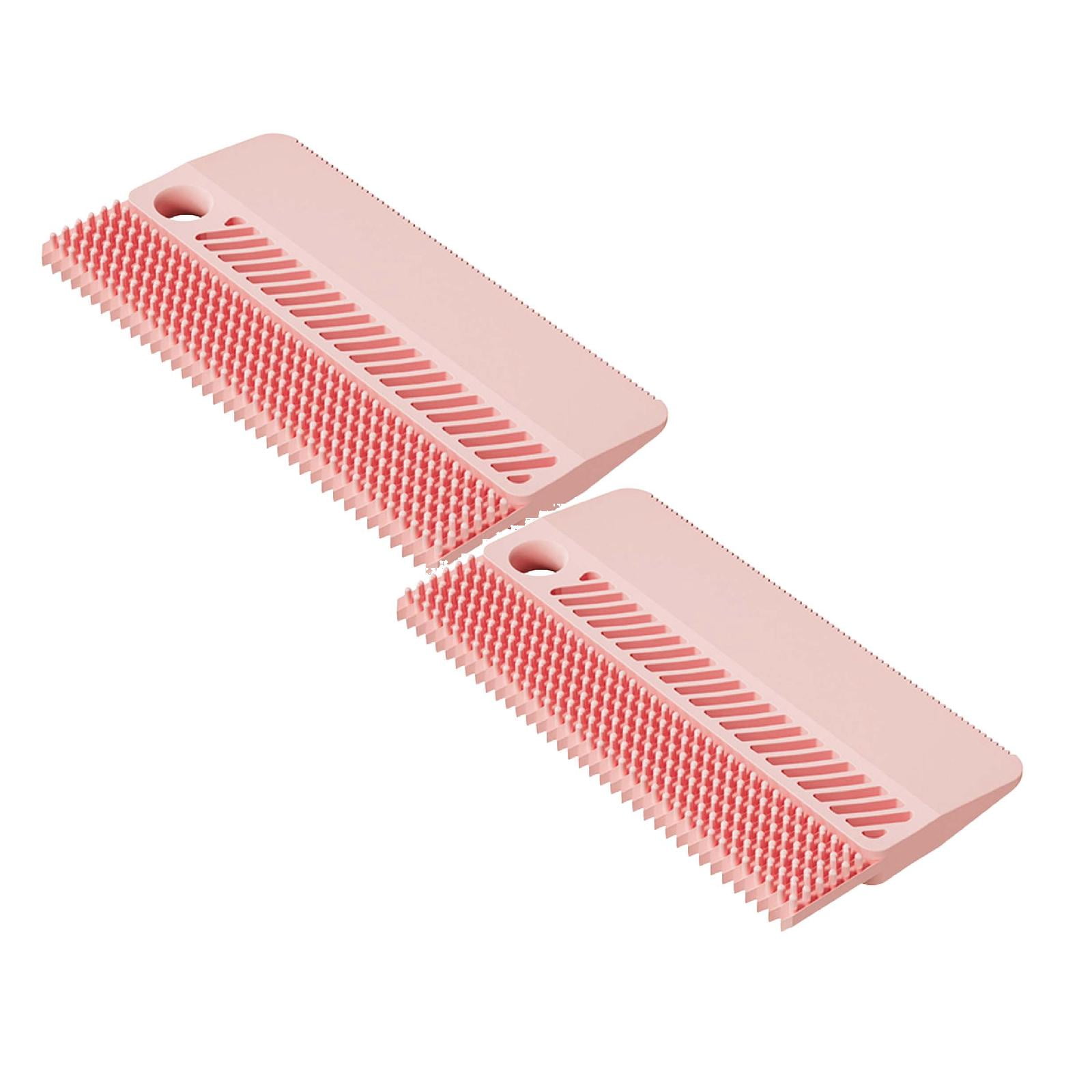 2-Pack Mini Pet Hair Remover Brush - Dense Tooth Rubber Comb for Dog ...
