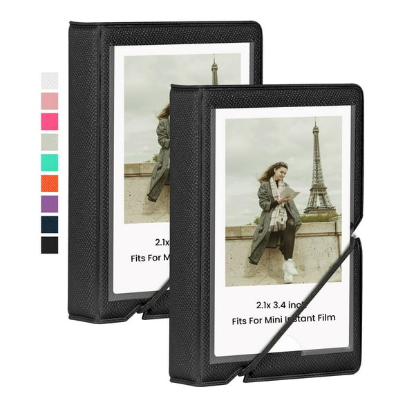 2 Pack Mini Photo Album 2x3 with 28 Pockets, Fujifilm Instax Mini ...