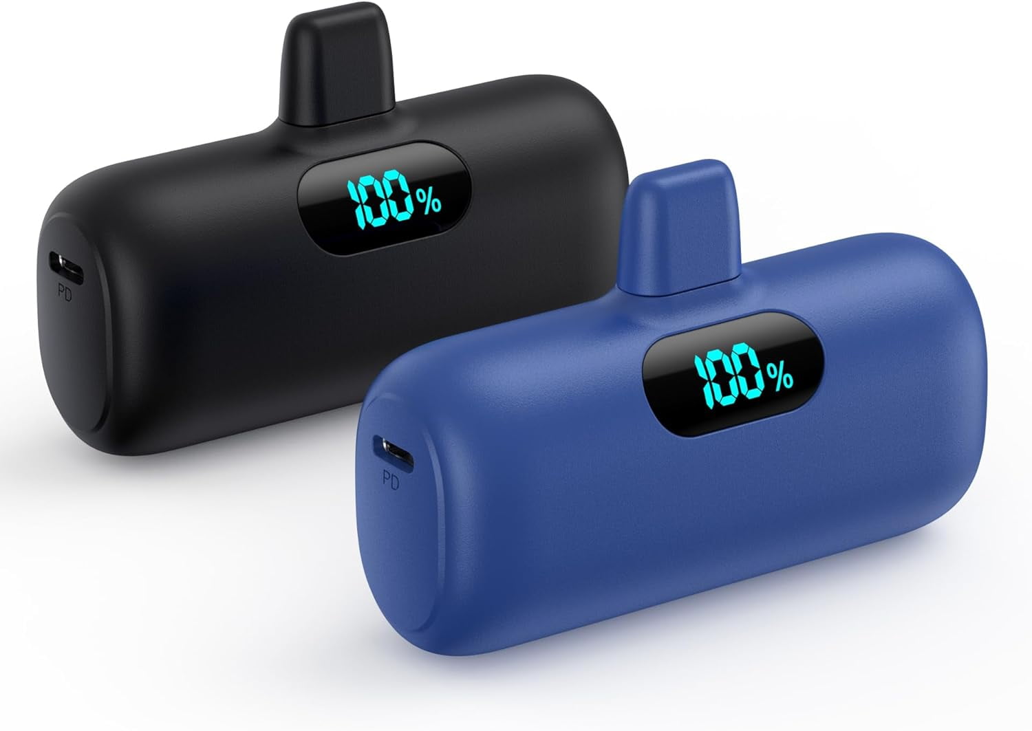 [2 Pack] Mini Portable Charger 5000mAh,Ultra-Compact 15W PD Fast ...
