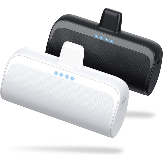 2 Pack]Mini Portable Charger for iPhone 5200mAh,20W PD Fast Charging ...