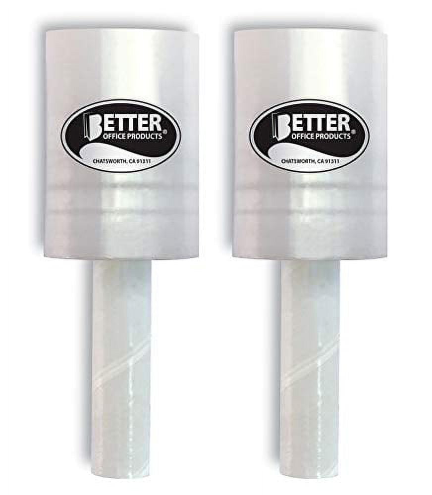 2 Pack Mini Stretch Wrap with Easy Grip Handle, Self-Dispensing, 5 in x ...