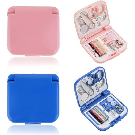 2 Pack Mini Travel Sewing Kit, Portable Sewing Kit, Emergency Sewing ...