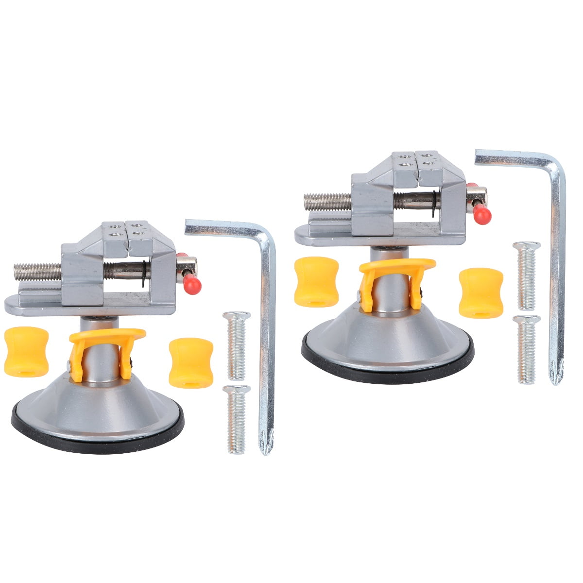 2 Pack Mini Universal Table Vice for Workbench Clamp Suction Cup ...
