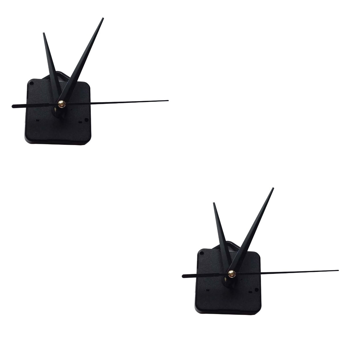 CRILSTYLEO Round Clock Movement Set Black 2Pcs Suitable Craft ...