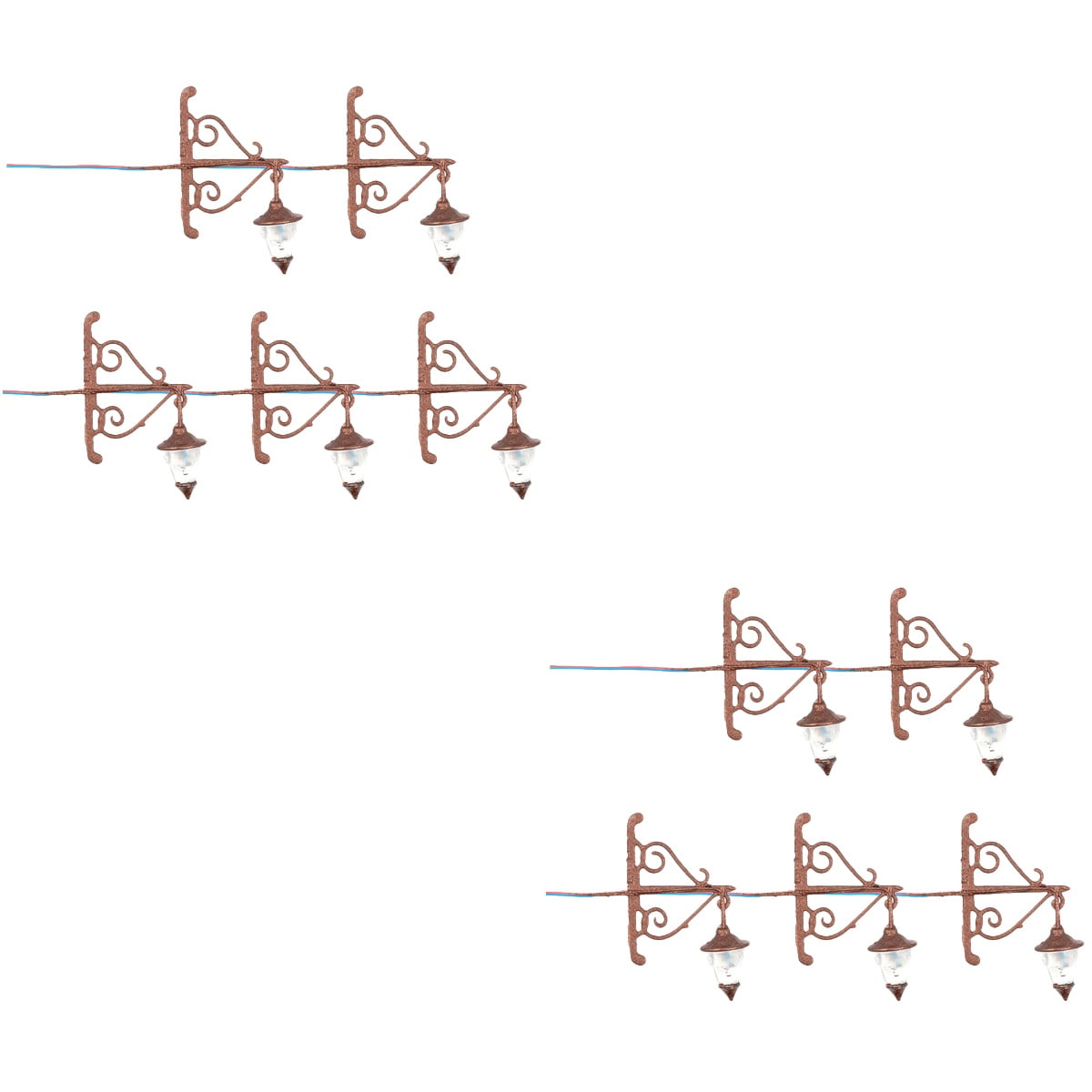 2 Pack Miniature Lamp Model Light Fixtures Ceiling Lighting Dollhouse ...