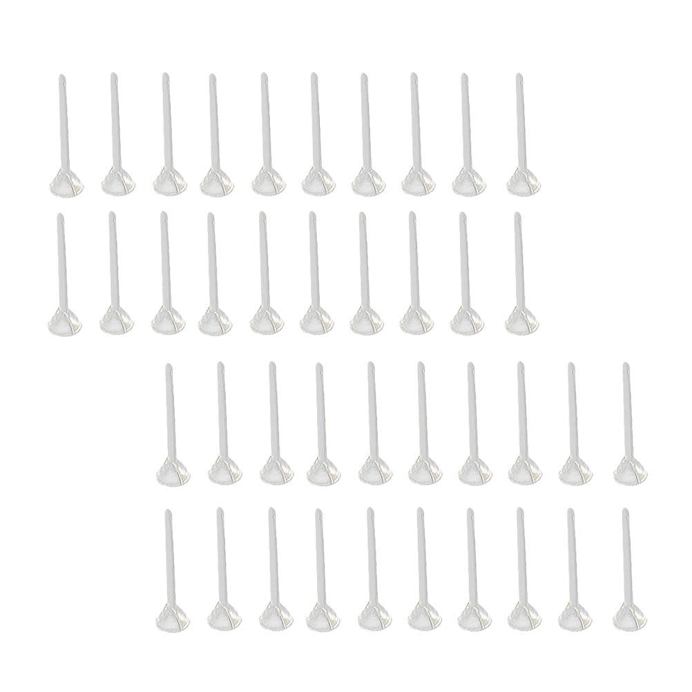 2 Pack Miniature Plastic Needle Fixing Rod Funnel Containers Tie White ...