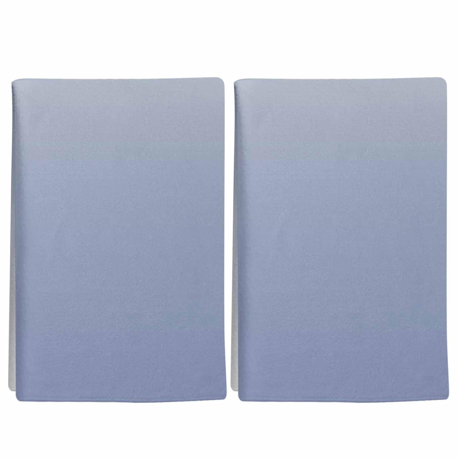 2 Pack Minimalist Blue Kitchen Towels and Grey Gradient Decorative Dish ...