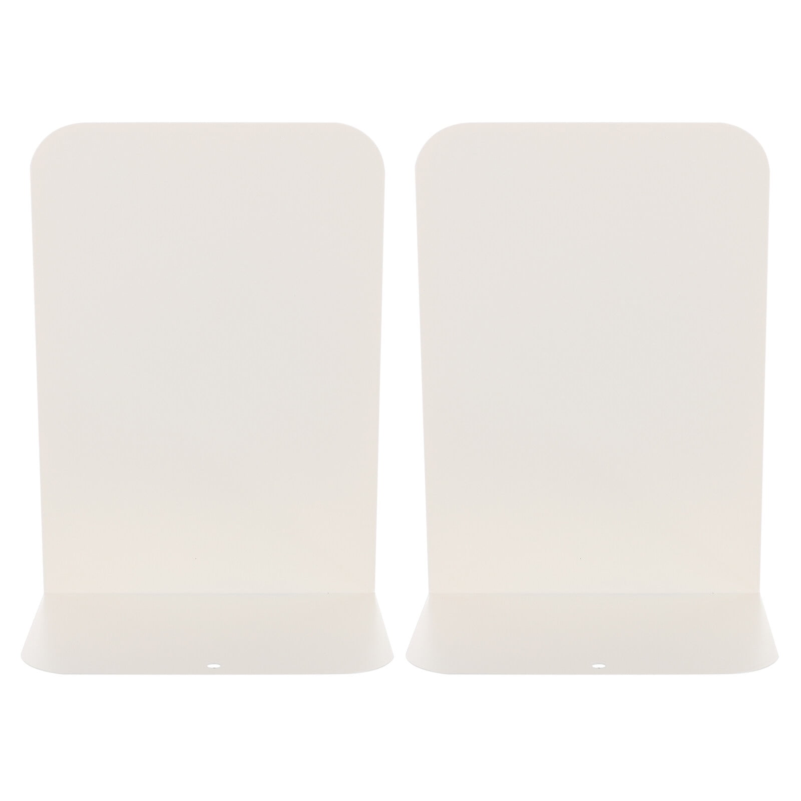 2-Pack Minimalist Metal Bookends – Heavy Duty Steel Book Organizers for ...