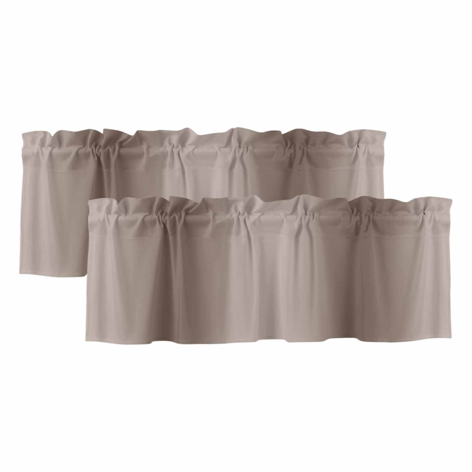 2 Pack Mocha Brown Gradient Valance for Window Abstract Texture Modern ...