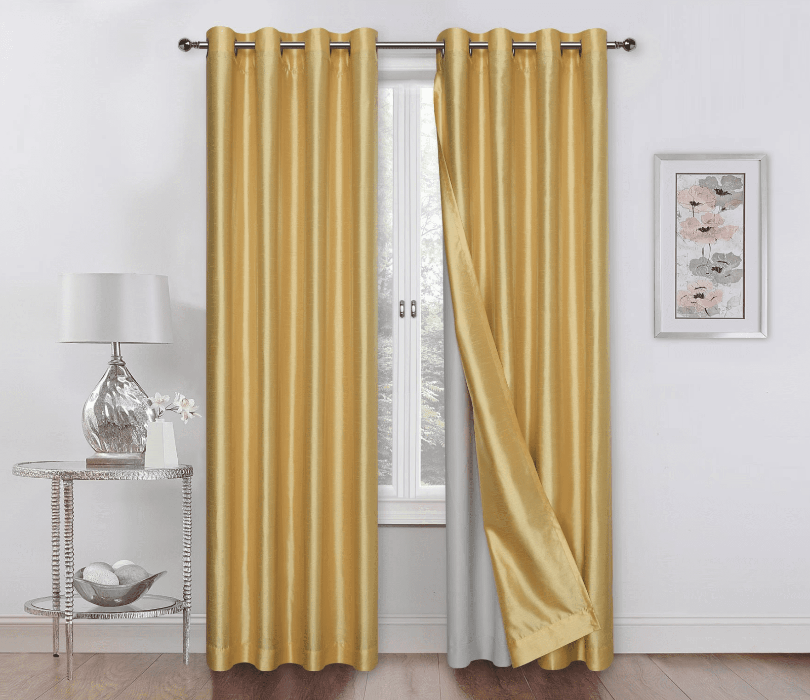 2 Pack Modern Double Layered Blackout Window Curtains, Cozy and ...