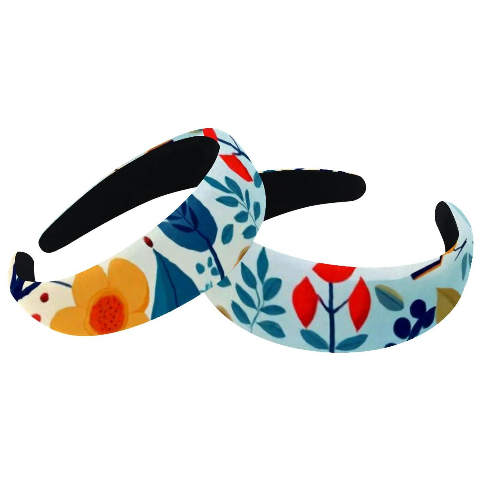 2 Pack Modern Geometric Background Headbands -Wide Fashion Head Bands ...