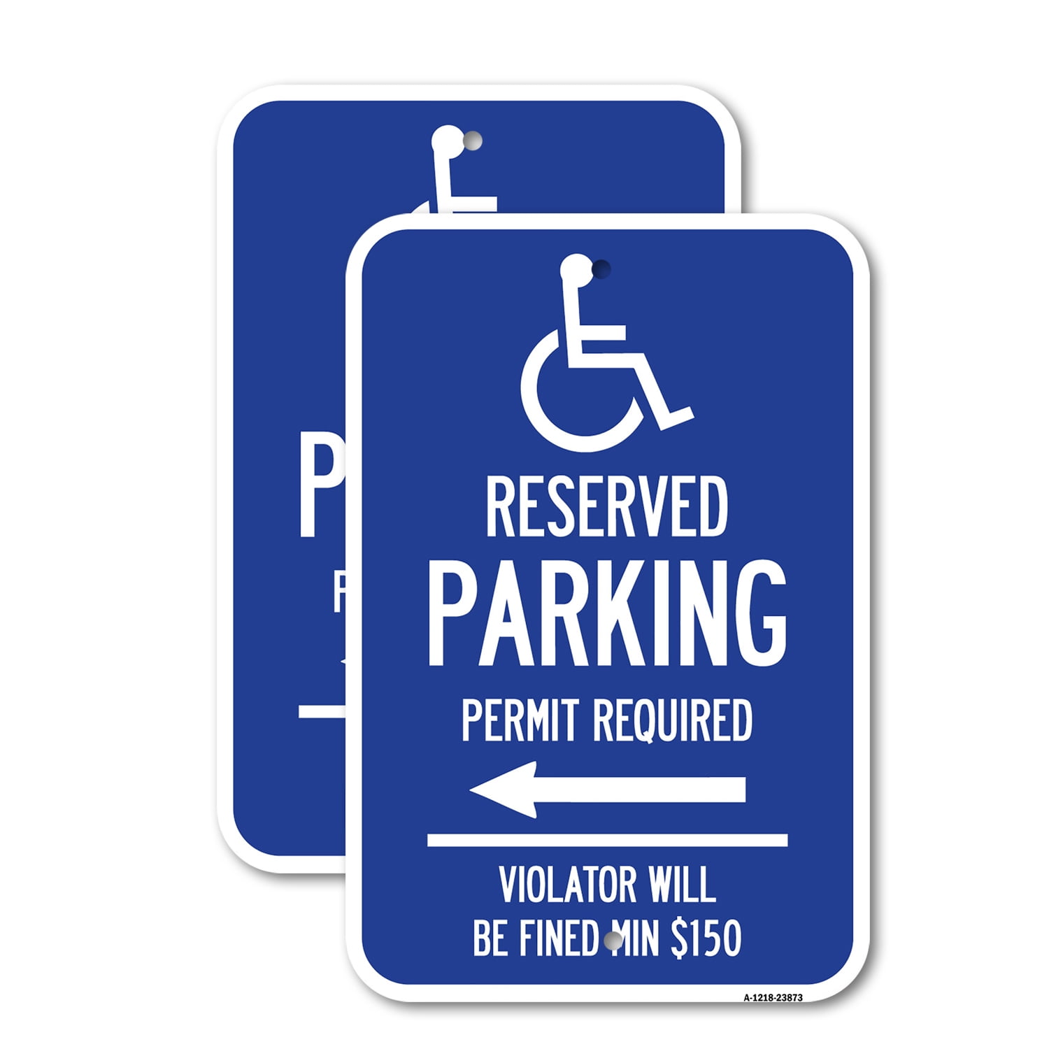 (2 Pack) Modern Isa Symbol) Connecticut Reserved Parking Permit ...