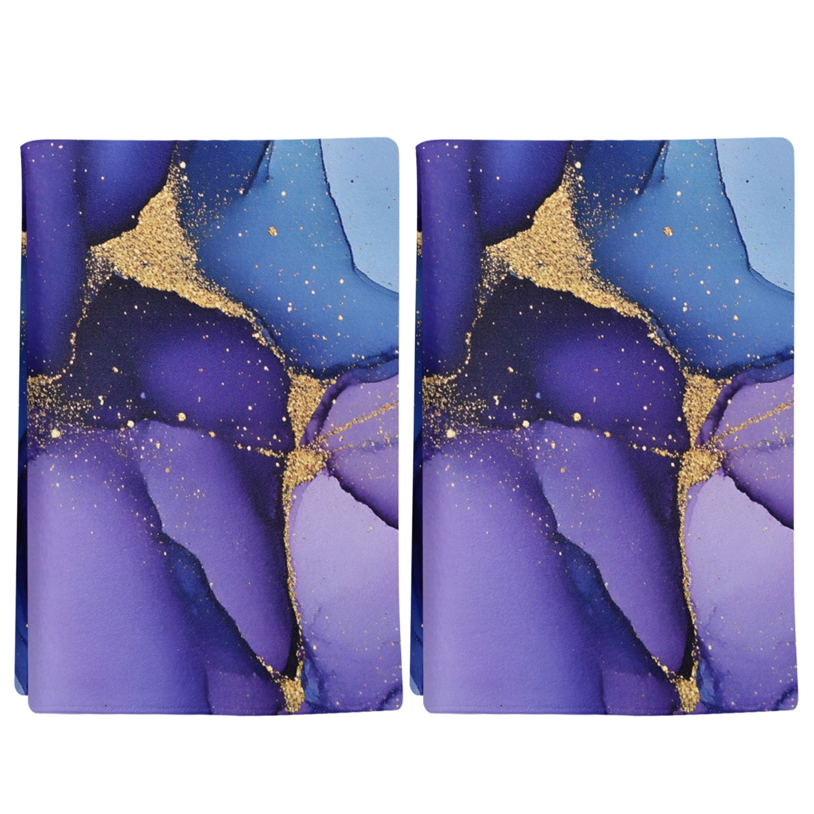 2 Pack Modern Purple Blue Kitchen Towels Abstract Art Gradient Gold ...