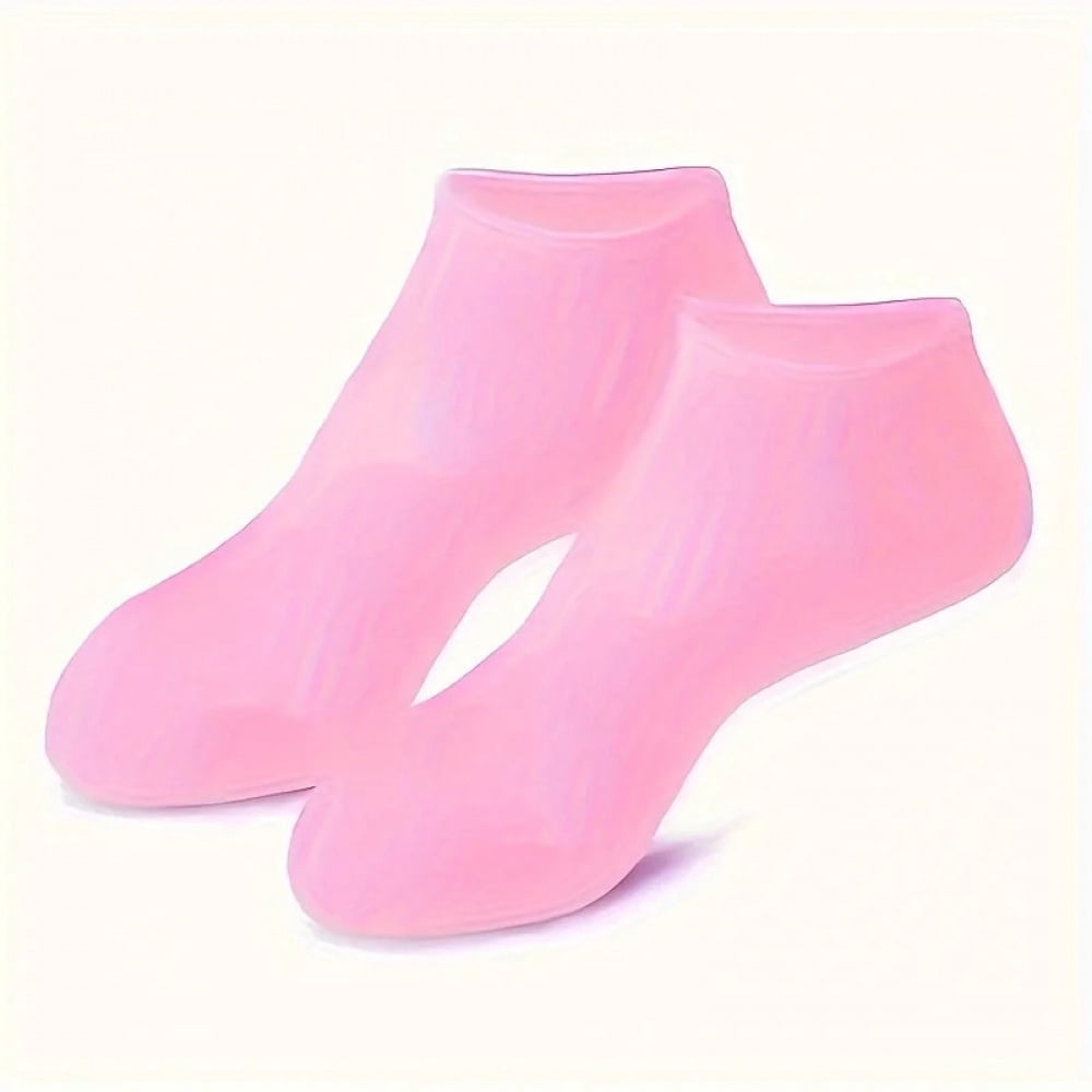 2 Pack Moisturizing Silicone Gel Socks for Dry Cracked Feet Nourishing ...
