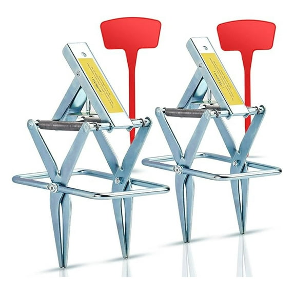 2 Pack Mole Trap, Galvanized Steel Scissor Mole Traps, Mole and Gopher ...