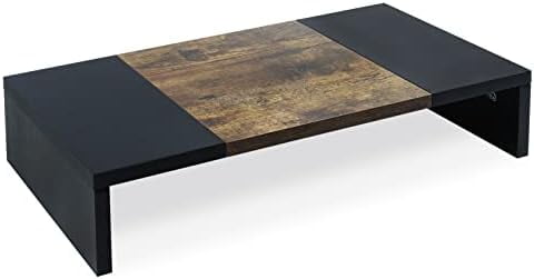 2 Pack Monitor Stand Riser-20 inch, Wooden Tabletop Shelf for TV/PC ...