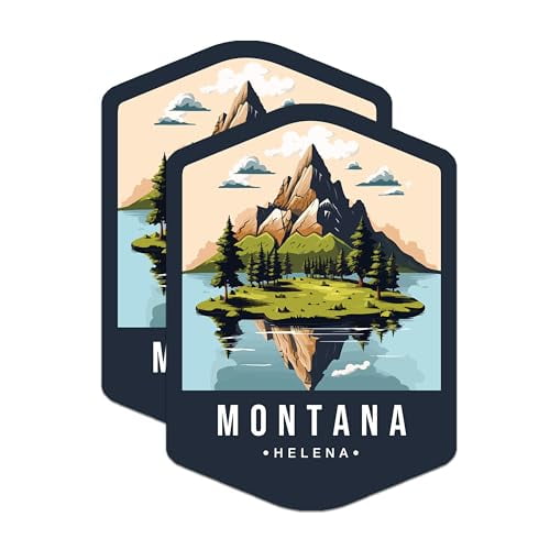 (2 Pack) Montana State and Capitol Magnets - MT State Magnet - Choose ...