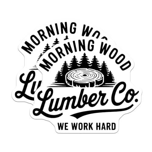 (2 Pack) Morning Wood Lumber Co Magnets - Funny Woodworking Magnets ...