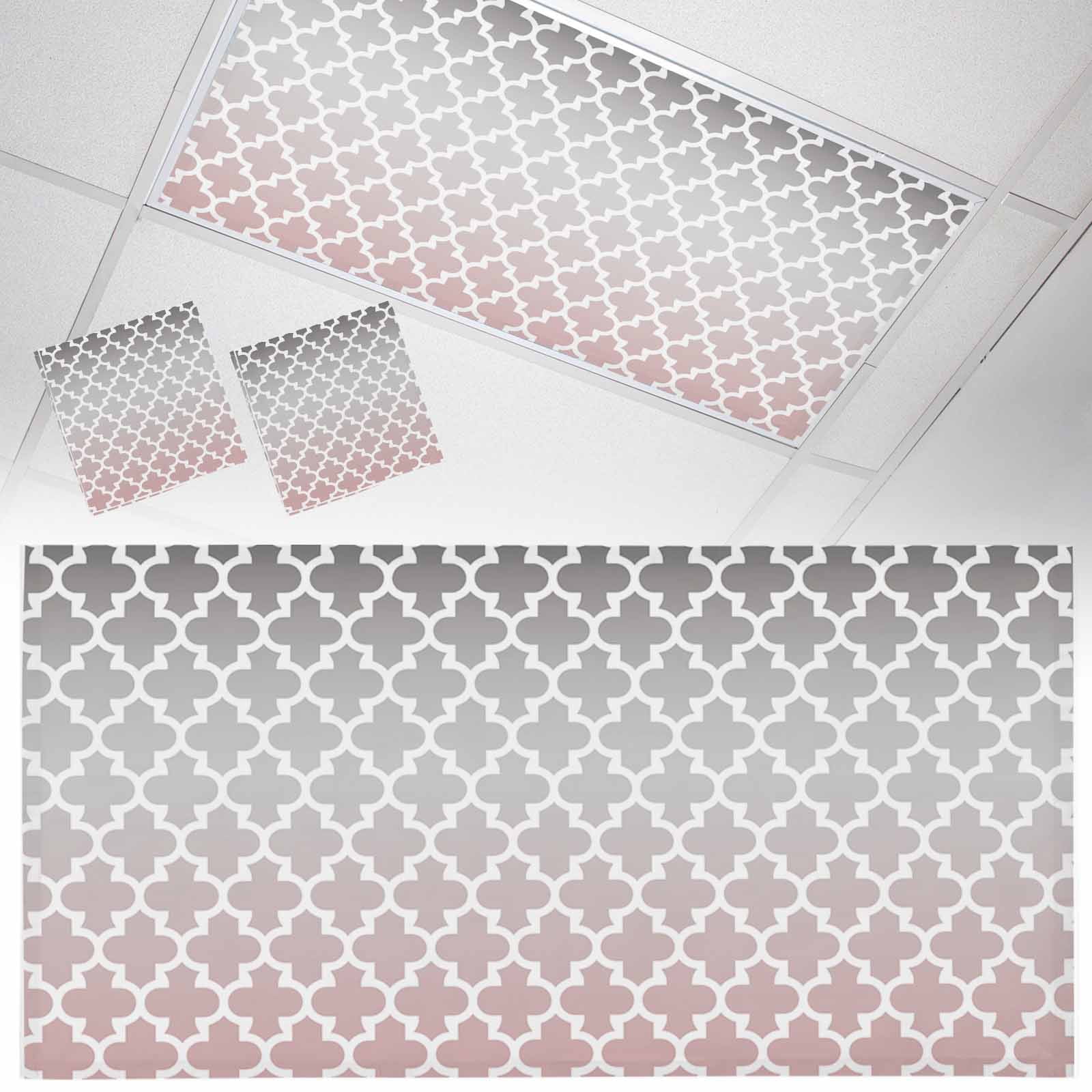 2 Pack Morocco Trellis Fluorescent Light Covers for Ceiling Lights ...
