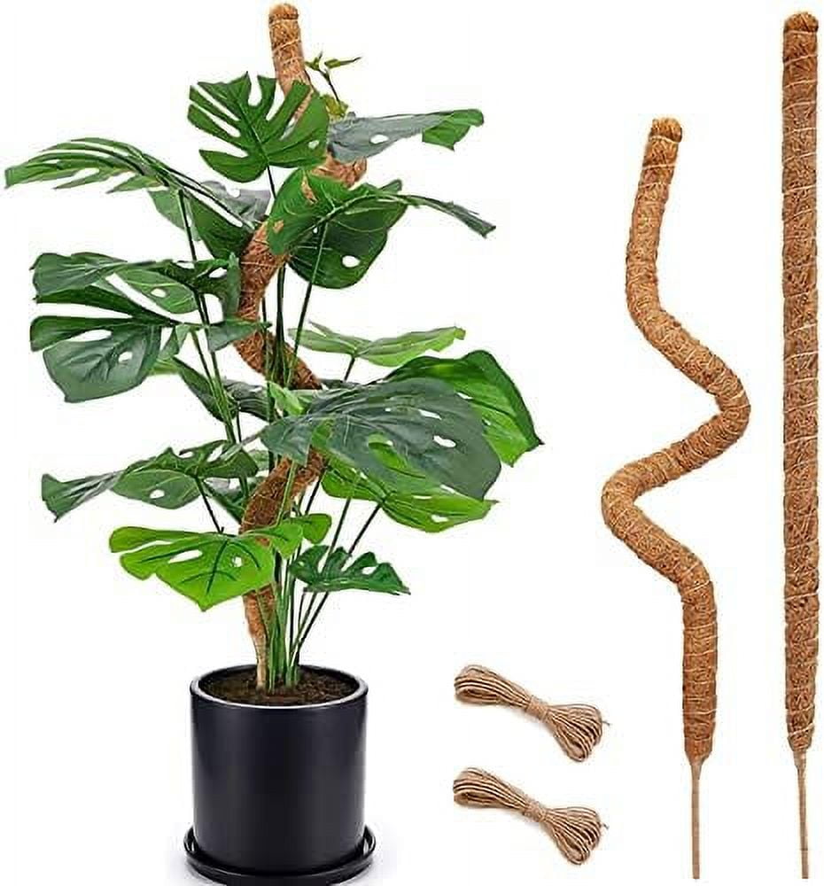 2 Pack Moss Pole, 28 Inch Bendable Moss Pole for Plants Monstera, Moss ...