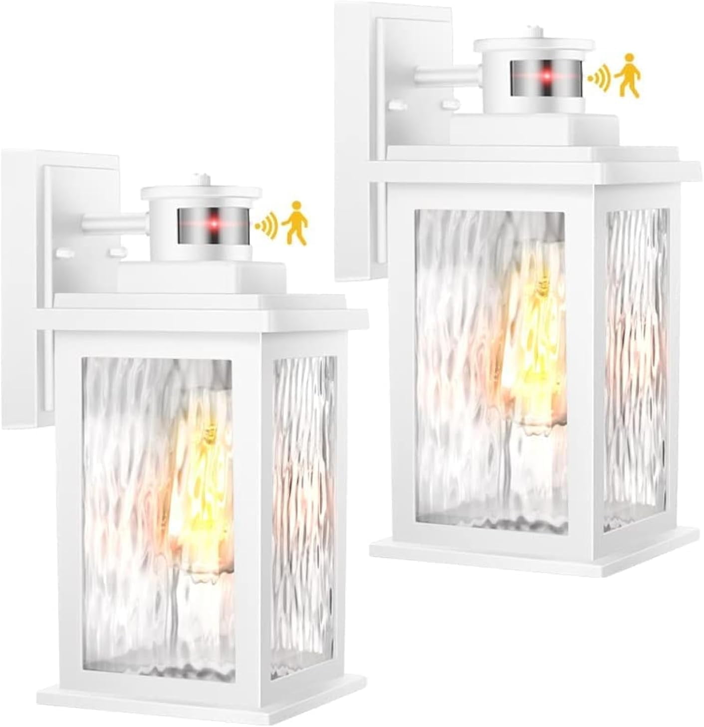 2 Pack Motion Sensor Outdoor Lights, Dusk To Dawn Outdoor Lighting ...