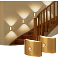2 Pack Motion Sensor Wall Light, Rechargeable Wall Sconce with 3 Color ...