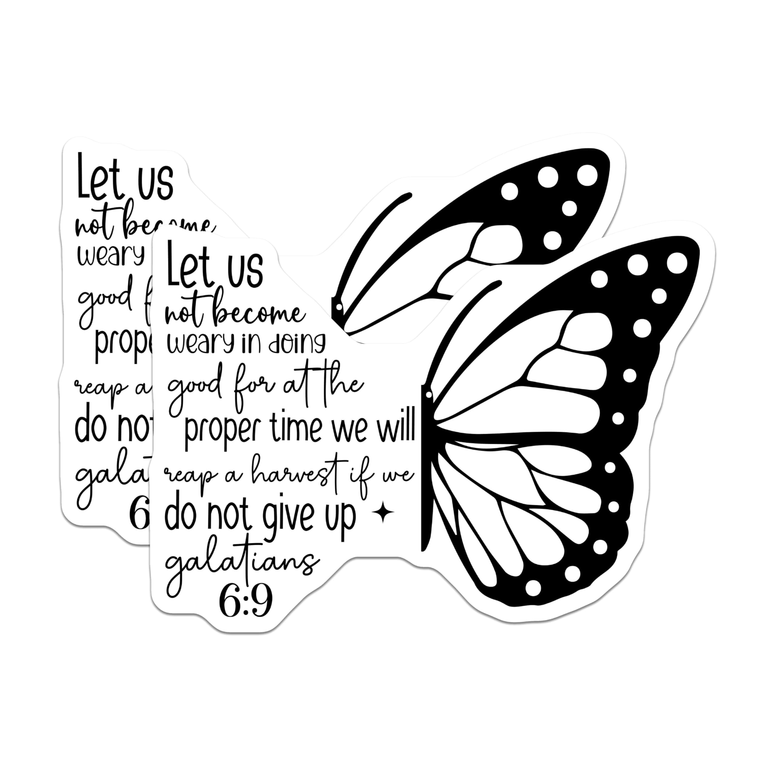 (2 Pack) Motivational Butterfly Magnets - Inspirational Quote - Bible ...