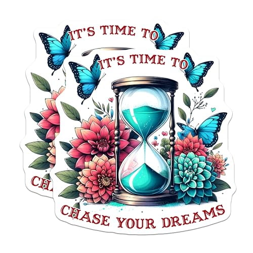 (2 Pack) Motivational Quote Magnets - Inspirational Butterfly and ...