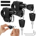 2 Pack Motorcycle Helmet Lock Helmet Holder Hook for 7/8" Handlebar ...
