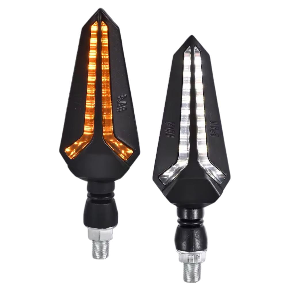 2-Pack Motorcycle Turn Signals Light, Upgraded Bright LED Motorcycle ...